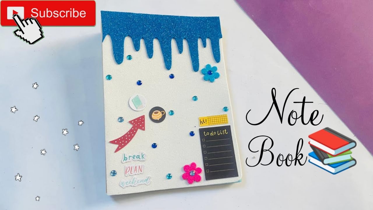 Hand Made Note book | Note Book | Dairy | Paper Craft | Note Book For ...