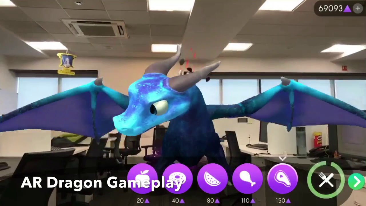 AR Dragon gameplay on iPhone 7 - YouTube