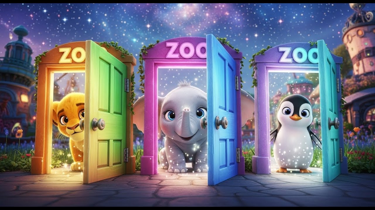 Learn Animal Names with Magic Zoo Doors | Nursery Rhyme Song for Kids ...
