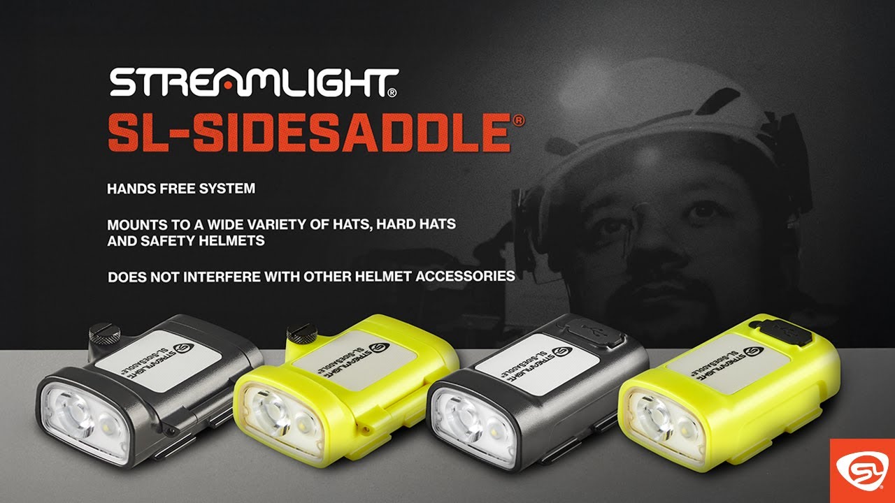Streamlight® SL-SideSaddle® // SL-SideSaddle® USB: Hard Hat, Safety ...