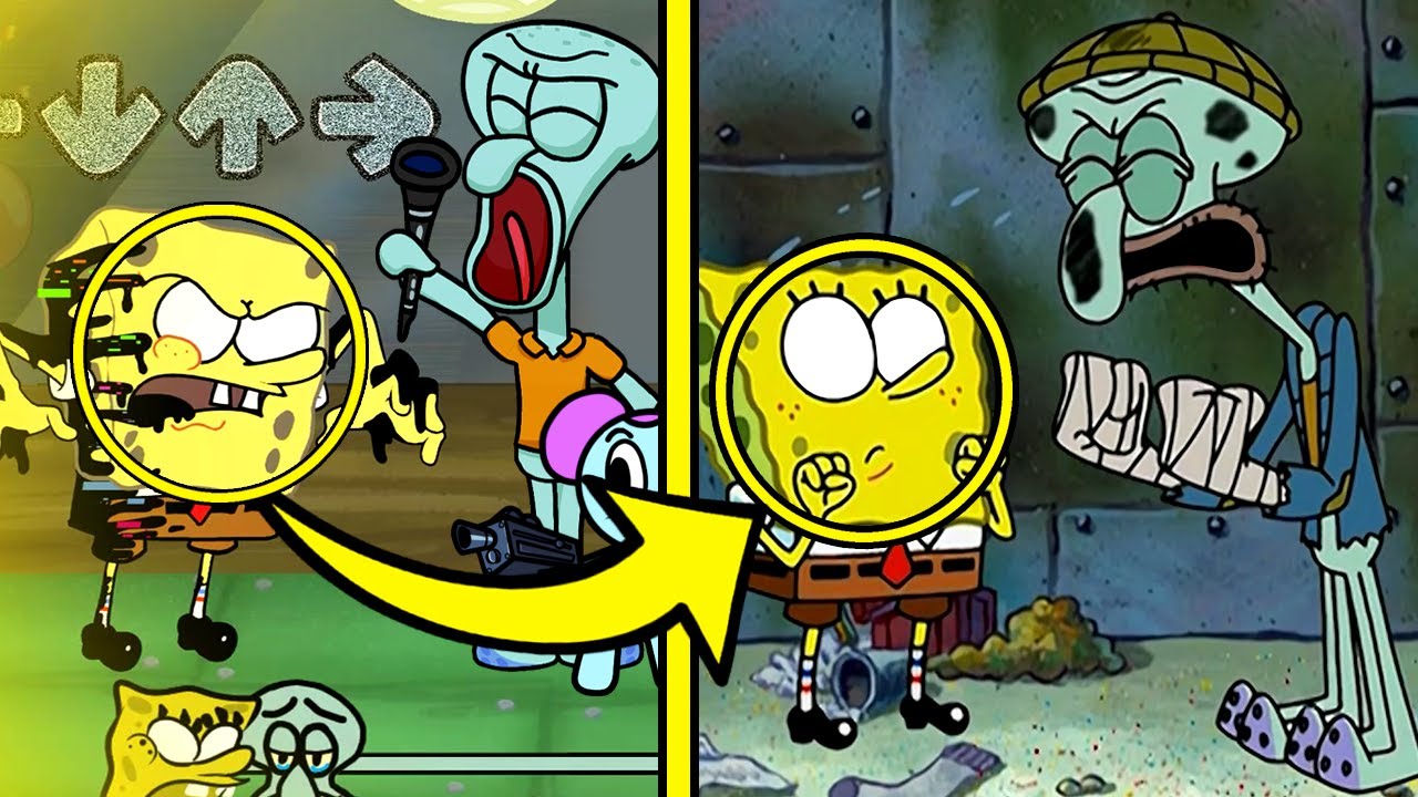 References in FNF Pibby Mods | Corrupted SpongeBob VS Pibby | Learning ...