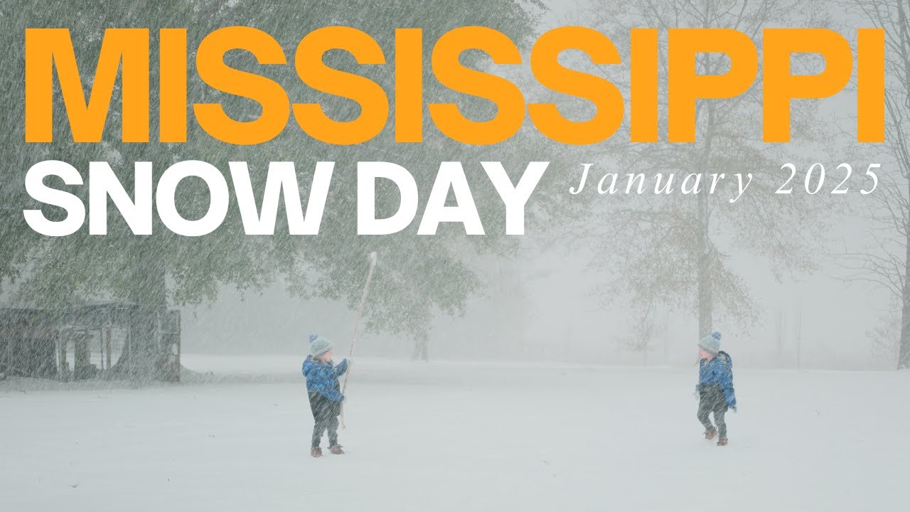 Mississippi Snow Day January 21st 2025 - YouTube