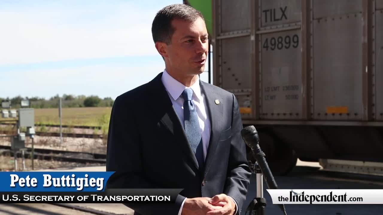US Secretary of Transportation Pete Buttigieg visits Grand Island - YouTube