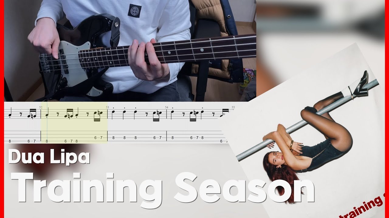 Dua Lipa - Training Season [Bass cover] (+Tab) - YouTube
