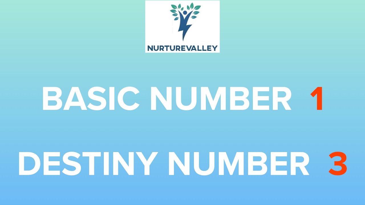 Numerology for Number 1| psychic Number 1|Life path Number 3 |Learn ...