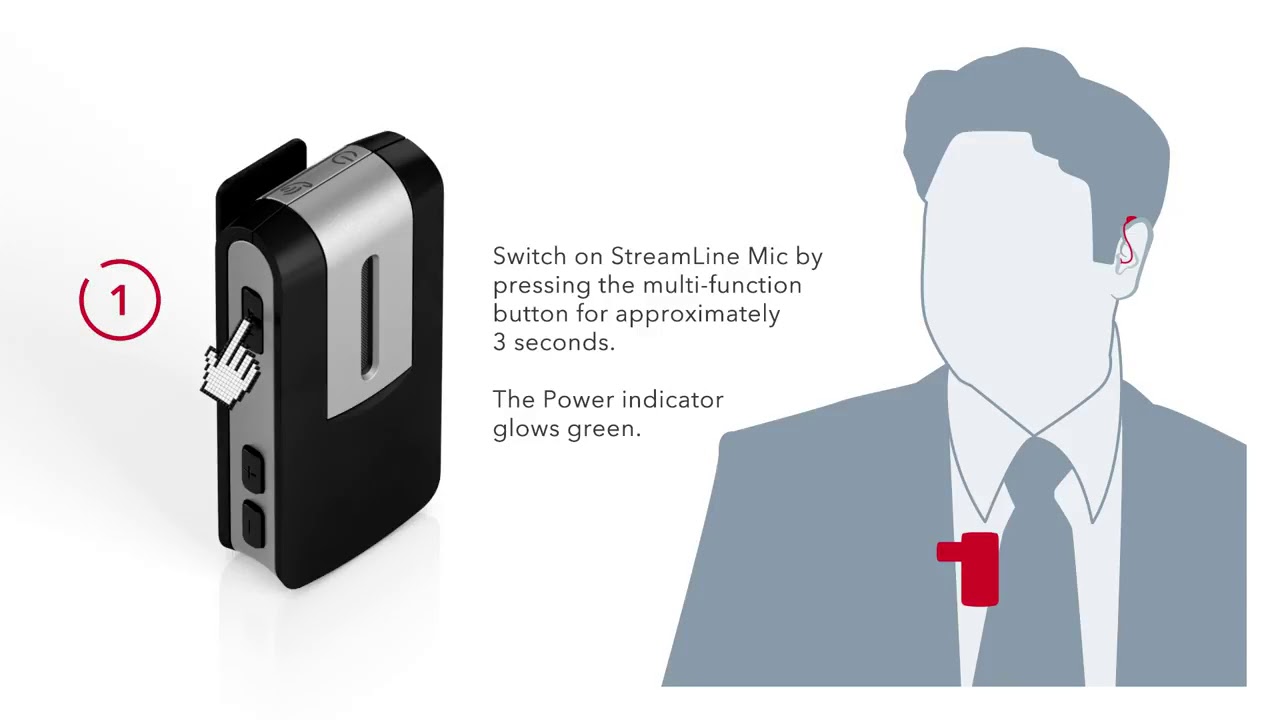 how to pair signia streamline mic with your hearing aids - YouTube