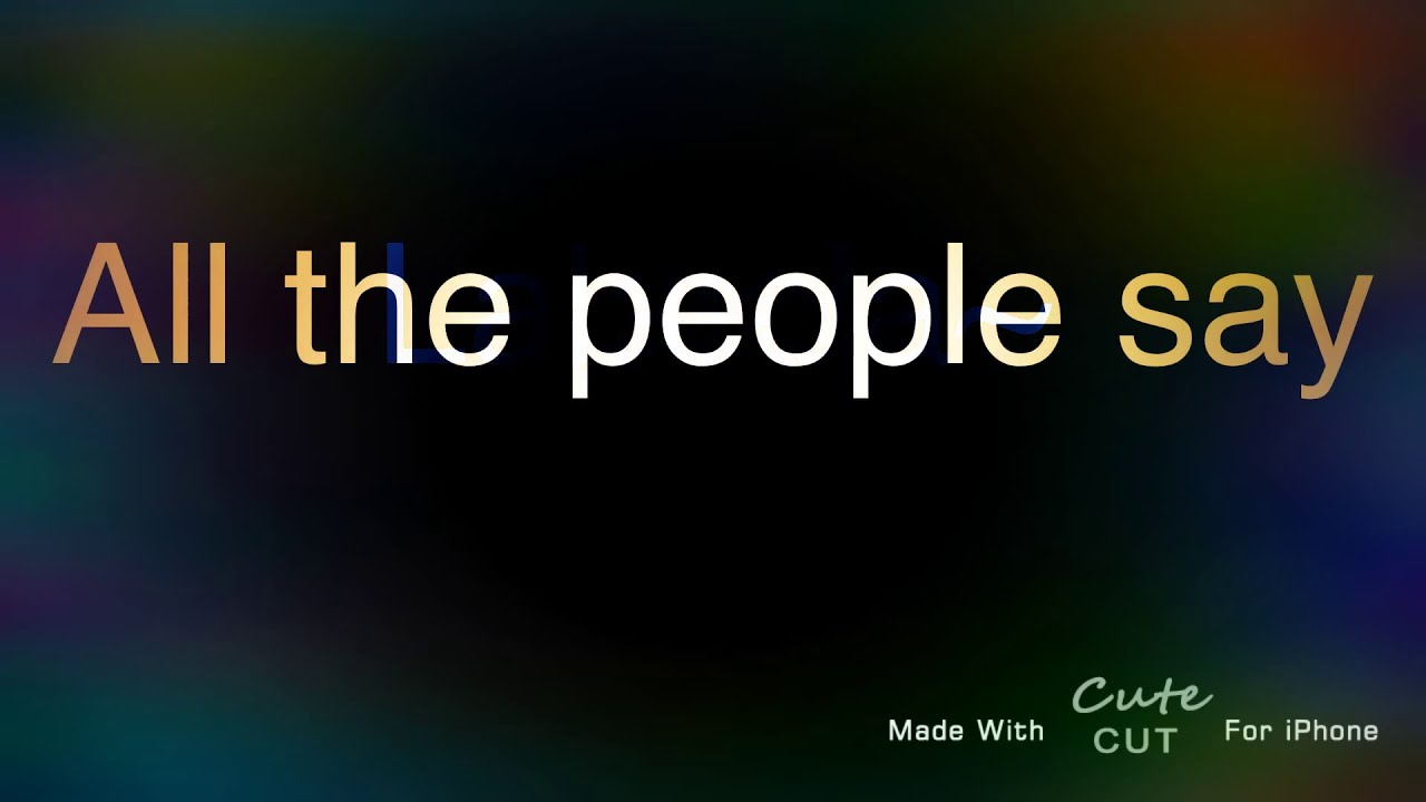 All the people say meme//enjoy//and night - YouTube