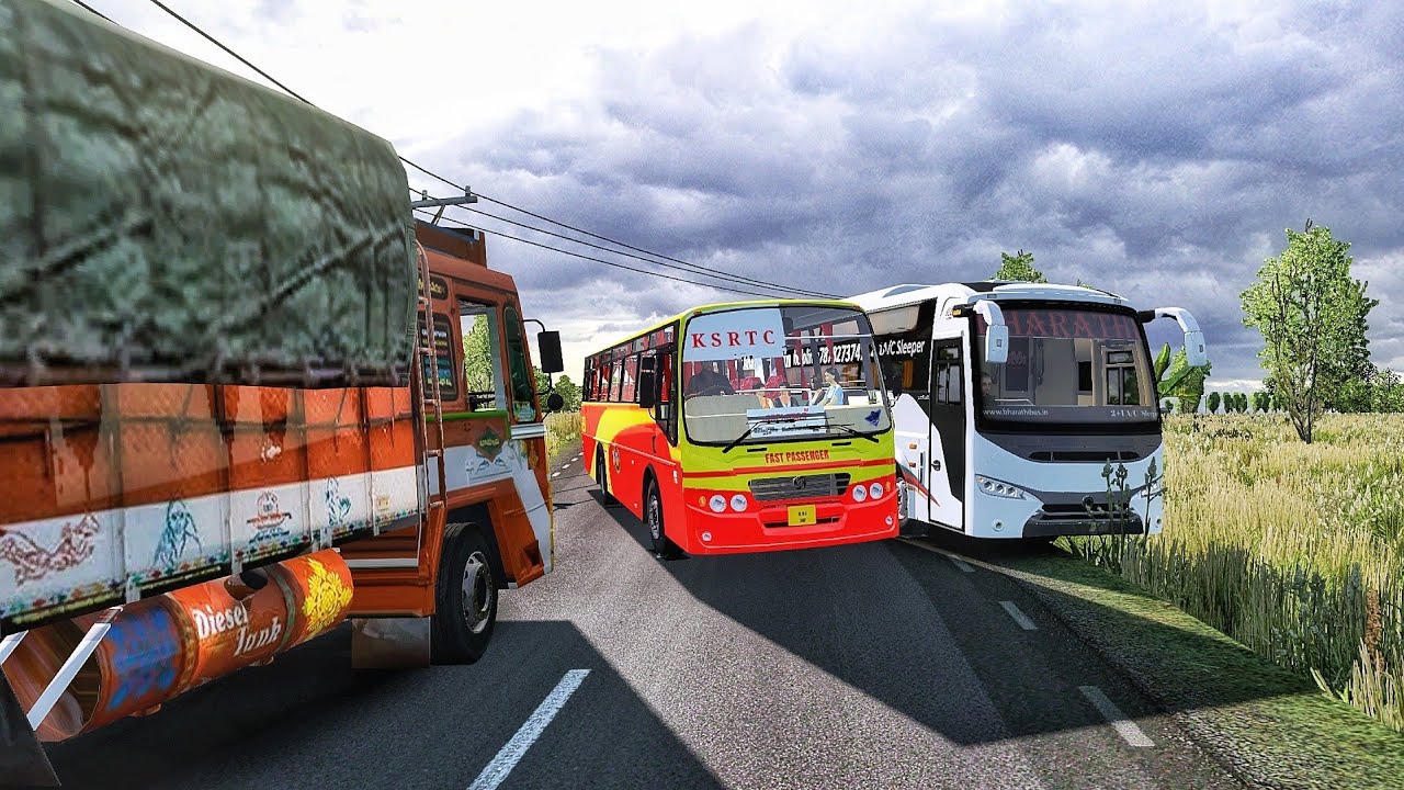 KSRTC Bus Driving Game | KONDODY BS4 Bus Driving | Bus Games | Ksrtc ...