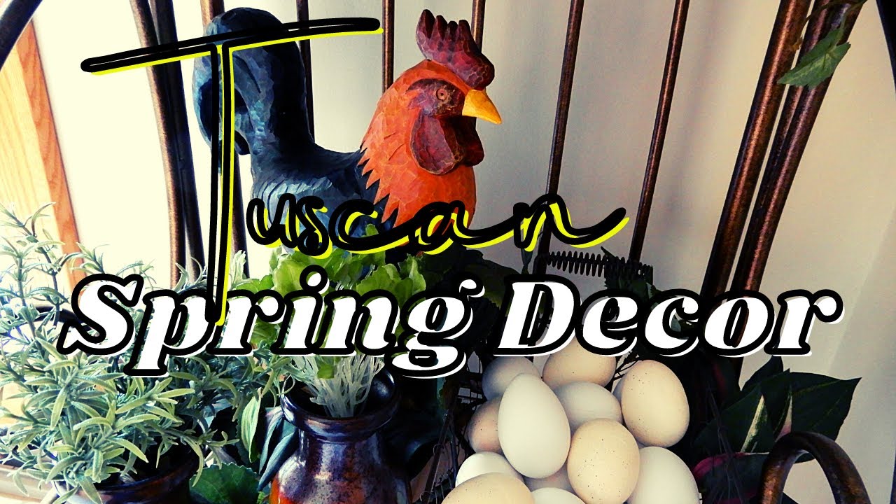 Spring Decorating ideas / Tuscan Inspired / Bakers Rack Decor ...