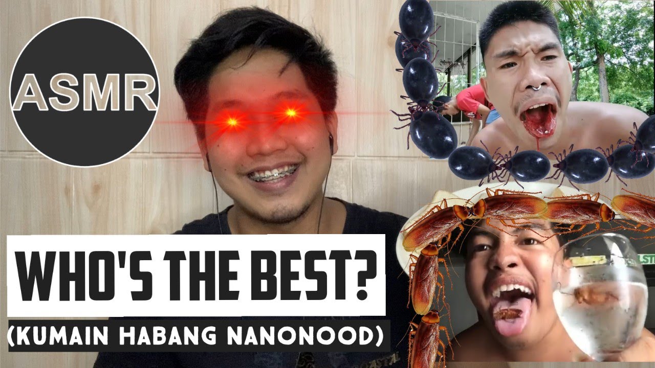 GROSS MUKBANG CHALLENGE PH. COCKROACH & TICK | EATING WHILE WATCHING ...