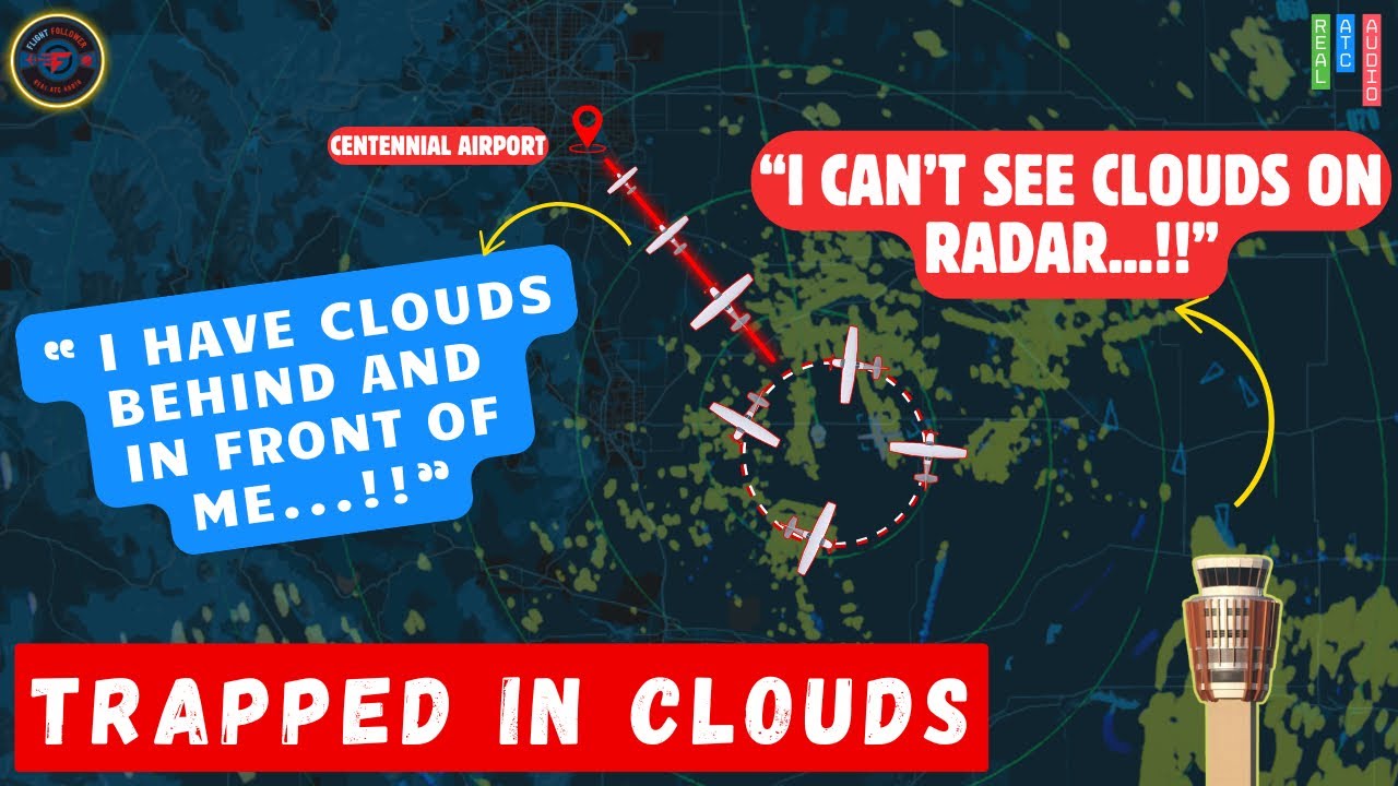 Student pilot trapped in bad weather | ATC to the rescue! #atc - YouTube