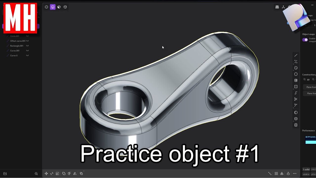 Plasticity 24.2.6 : Practice Object #1, INFINITY shape - YouTube