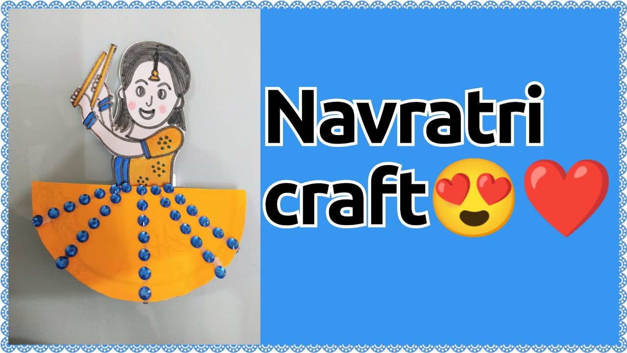 Navratri craft🎉Dancing girl👩doll |easy paper craft|Handmade craft ...