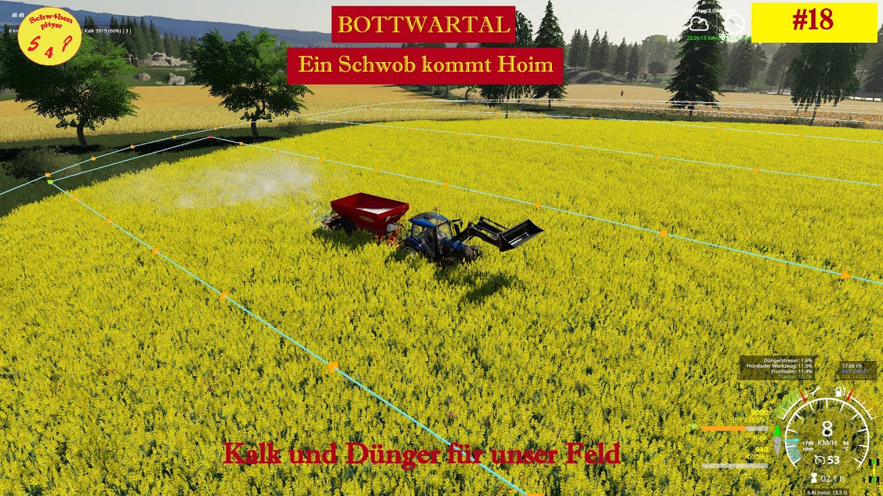 LS19 🐔 Bottwartal #18 🐔 - Ein Schwob kommt Hoim –Kalk und Dünger für ...