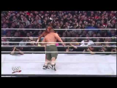 John cena vs Shawn michaels wrestlemania 23 - YouTube