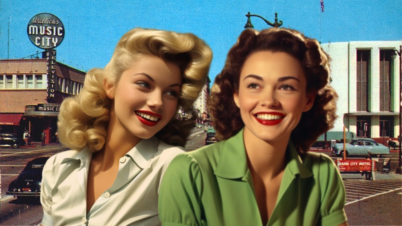1950s USA - Real Photos of Exquisite Women in America - Colorized - YouTube