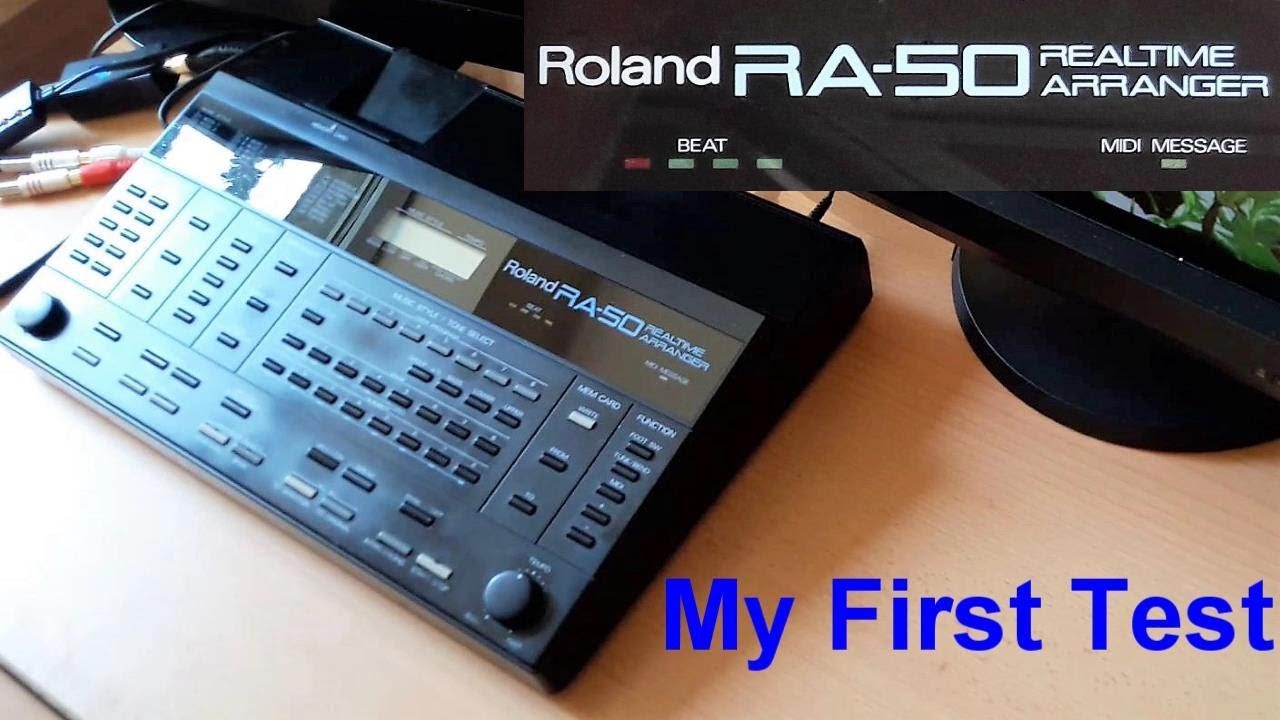 Roland RA-50 - Assembly after repair and ROM Play - YouTube