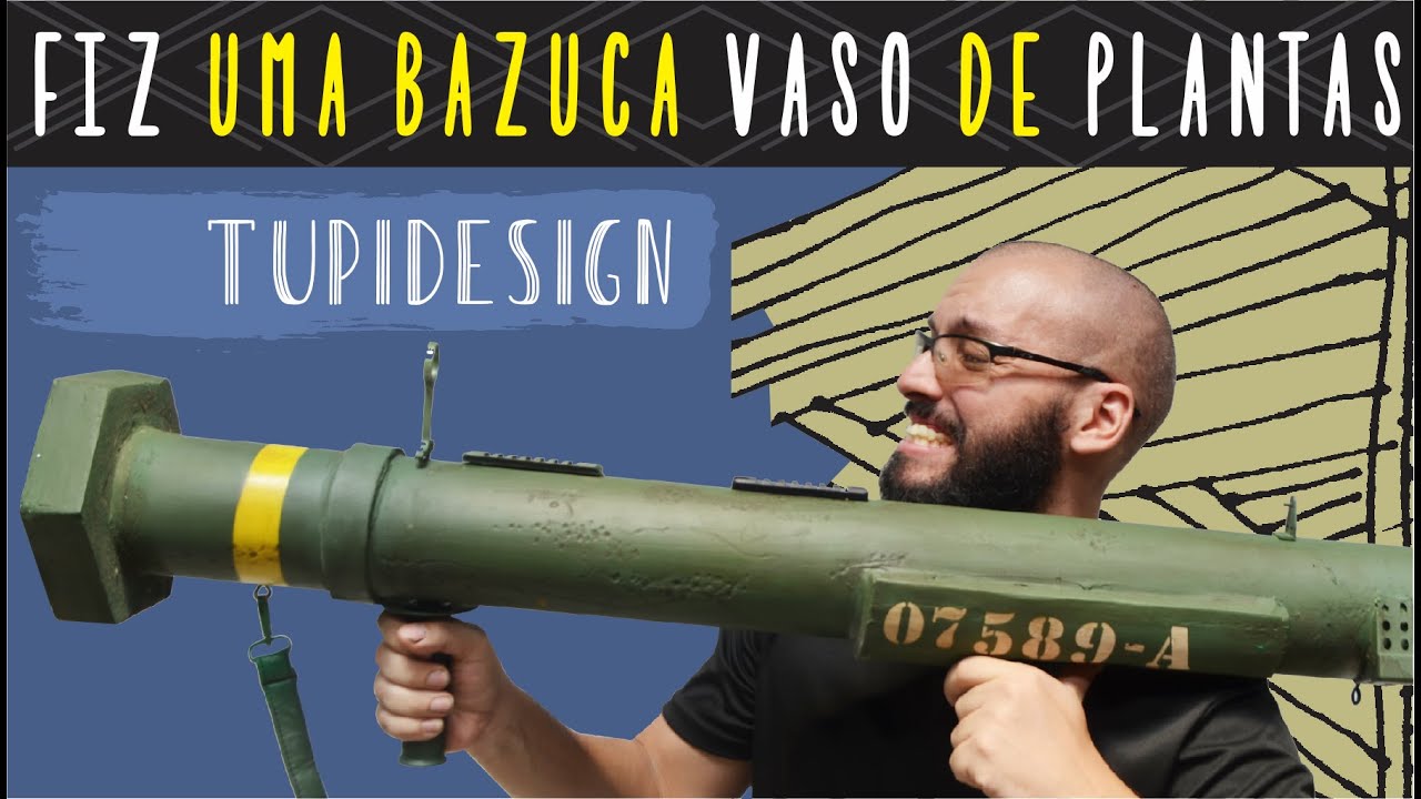 Fiz uma Bazuca Realista com cano de PVC e Fibra de Vidro. Vai ser um ...