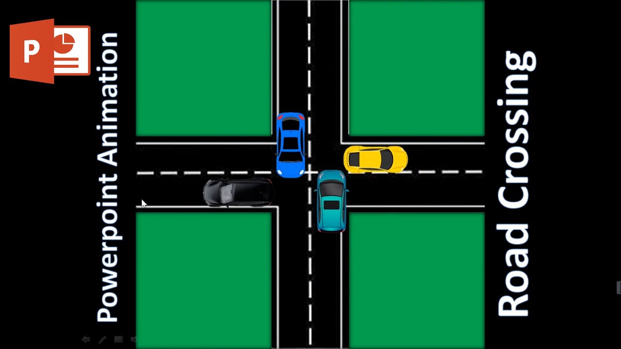 Road Crossing Powerpoint Animation | Road Crossing Powerpoint ...