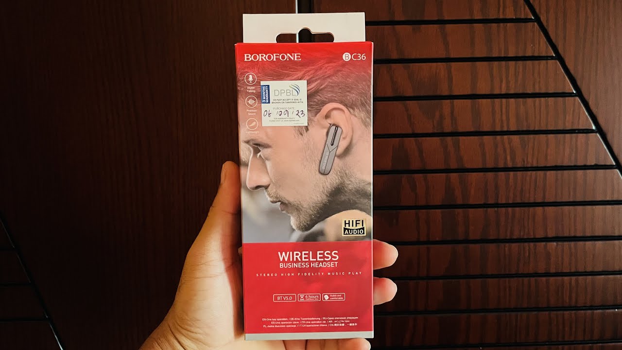 BOROFONE Wireless Business Headset C36 Unboxing & Brief Review. # ...