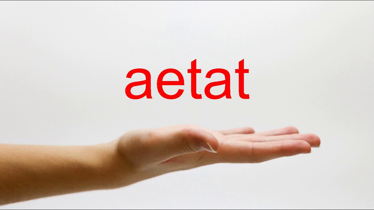 How to Pronounce aetat - American English - YouTube