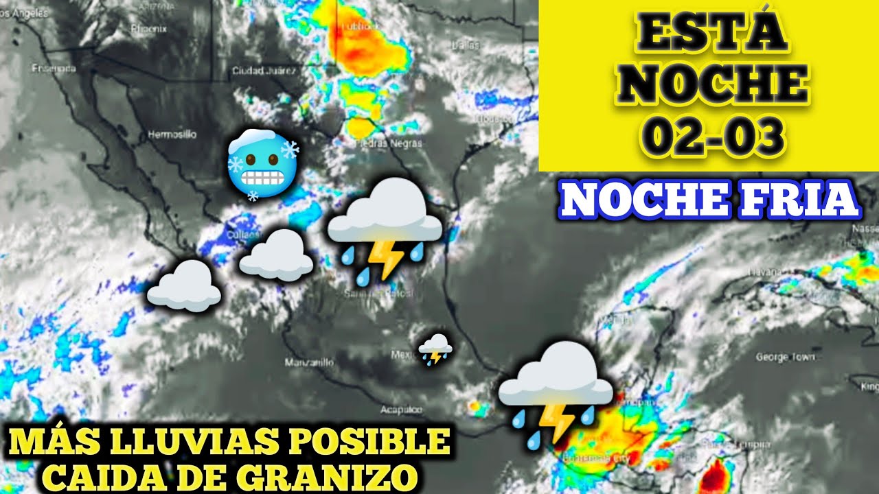 ⭕ Frente Frío 53 ⭕ Causando Lluvia y descenso de temperatura - YouTube