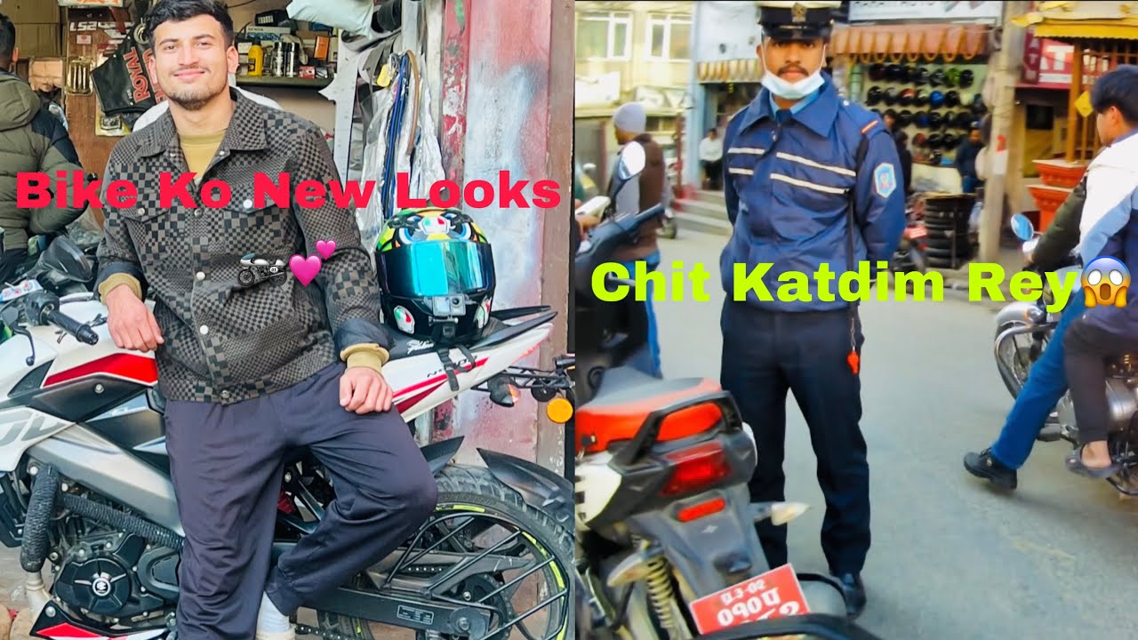 Traffic Sir Ley Chit Katdim Rey😱🥺/ Looks Change Vayo Bike Ko🏍️ ️ - YouTube
