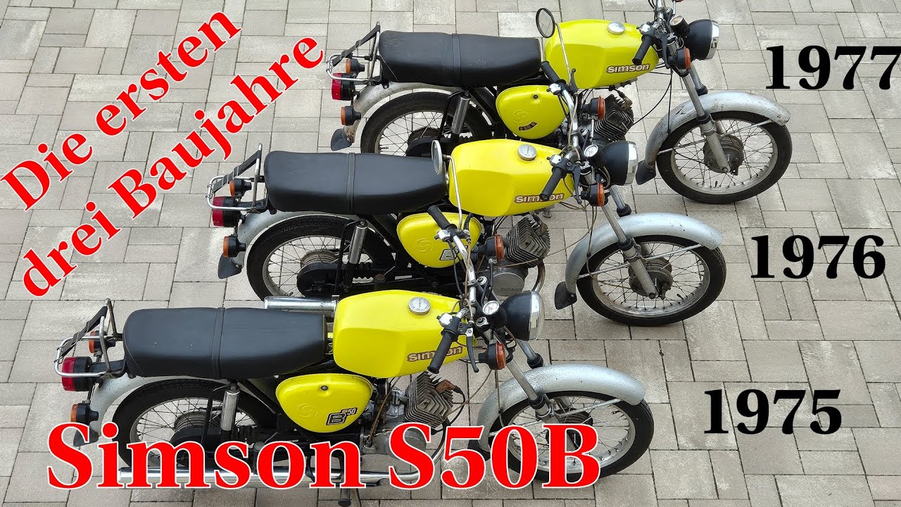 Originallackfetischist - Die ersten 3 Baujahre der Simson S50 - YouTube