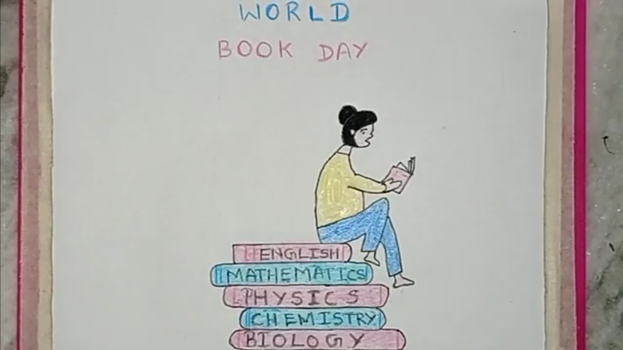 How to draw book day drawing | world book day drawing | drawing | easy ...