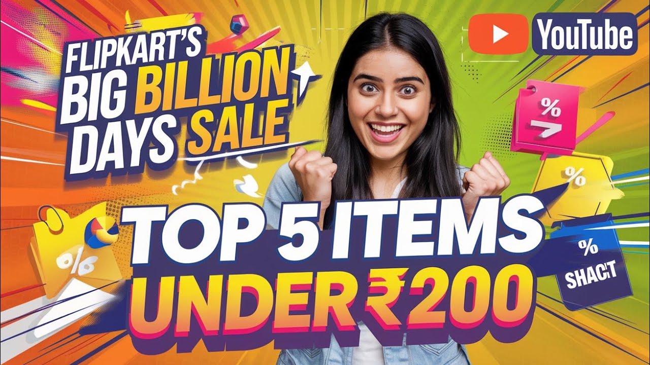 Top 5 Must-Buy Items Under ₹200 | Flipkart Big Billion Days 2024 Deals ...
