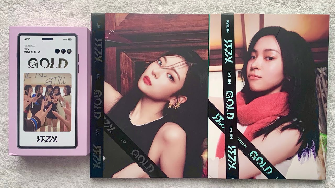Распаковка альбома ITZY / Unboxing album ITZY GOLD (Phone Box ...