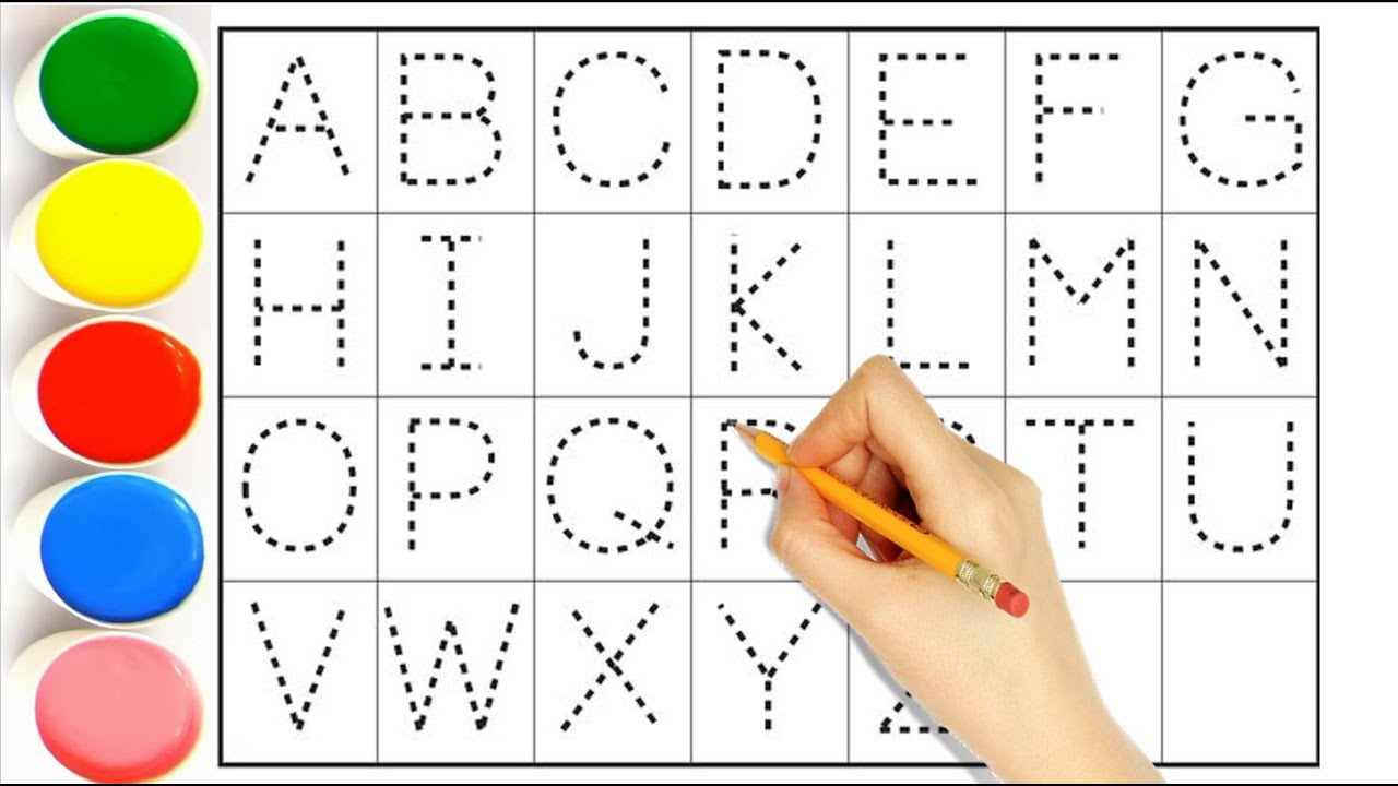 Teaching Kids And Toddlers How To Write Alphabets A To Z | Learn ...