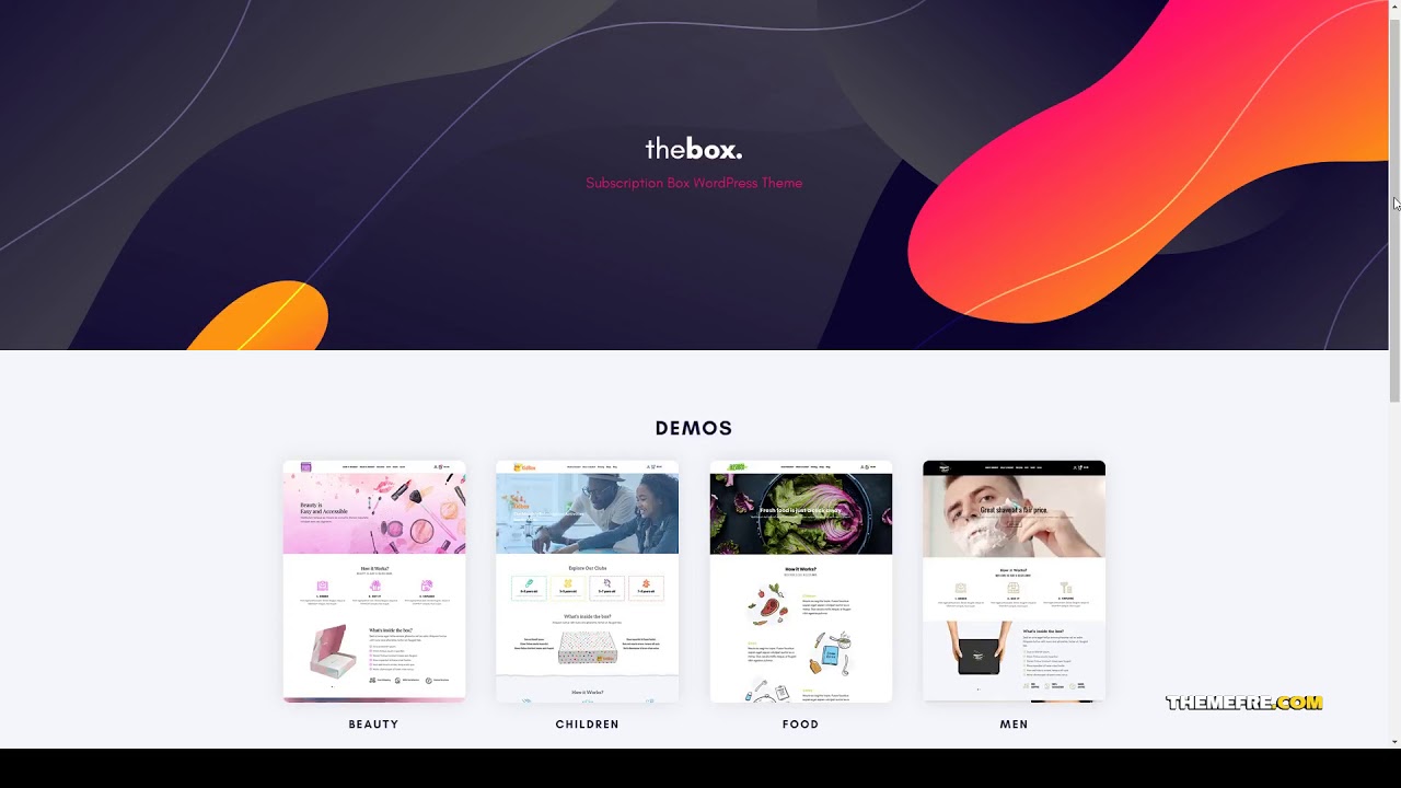 Thebox Subscription Box WordPress Theme gift woocommerce Kashii - YouTube