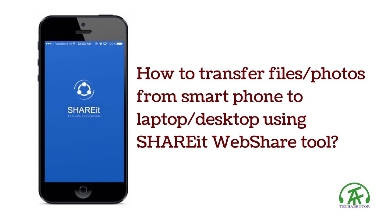 How to transfer files/photos from smart phone to laptop/desktop using ...