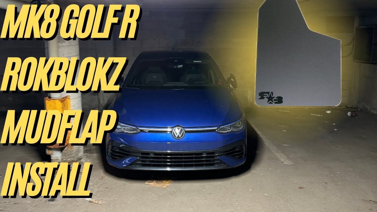 VW MK8 Golf R RokBlokz Mudflaps Install (RokBlokz Mudflaps for MK8 GTI ...