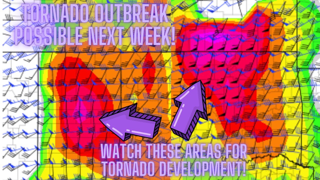 Tornado Outbreak Possible Next Week! Insane Supercell Composite, CAPE ...
