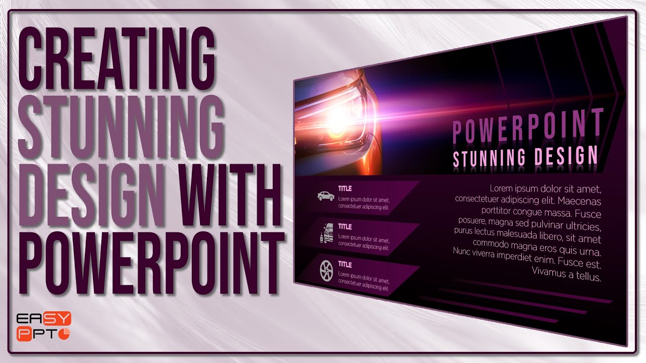 CREATING A STUNNING DESIGN WITH POWERPOINT - CRIANDO UM DESIGN ...