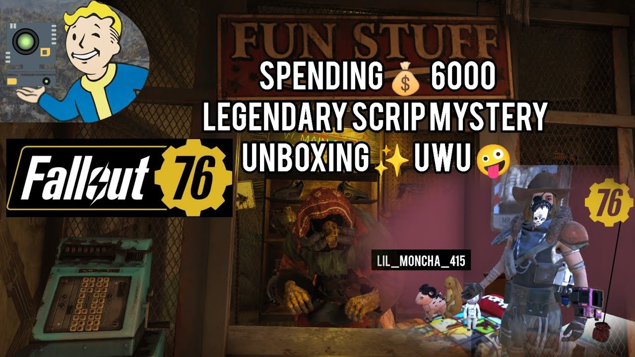 Fallout 76 Spending 6000 Legendary Scrip On 3 Star Legendary Weapons ...