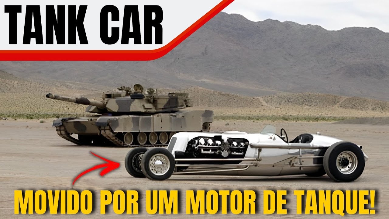 TANK CAR o CARRO com MOTOR de TANQUE DE GUERRA M47 PATTON - Loucuras do ...