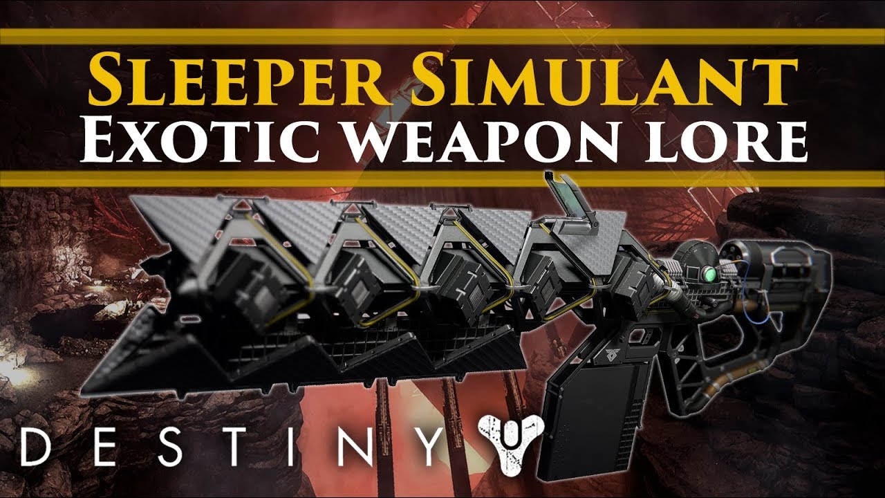 Destiny Exotic Weapon Lore - Sleeper Simulant (& Warmind Lore) - YouTube