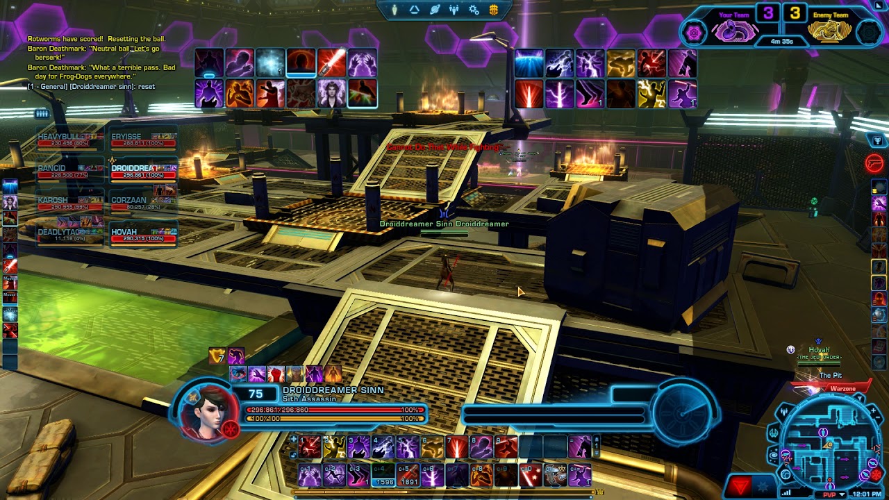 SWTOR: Huttball: Breaking the Cycle of Scores FTW - YouTube