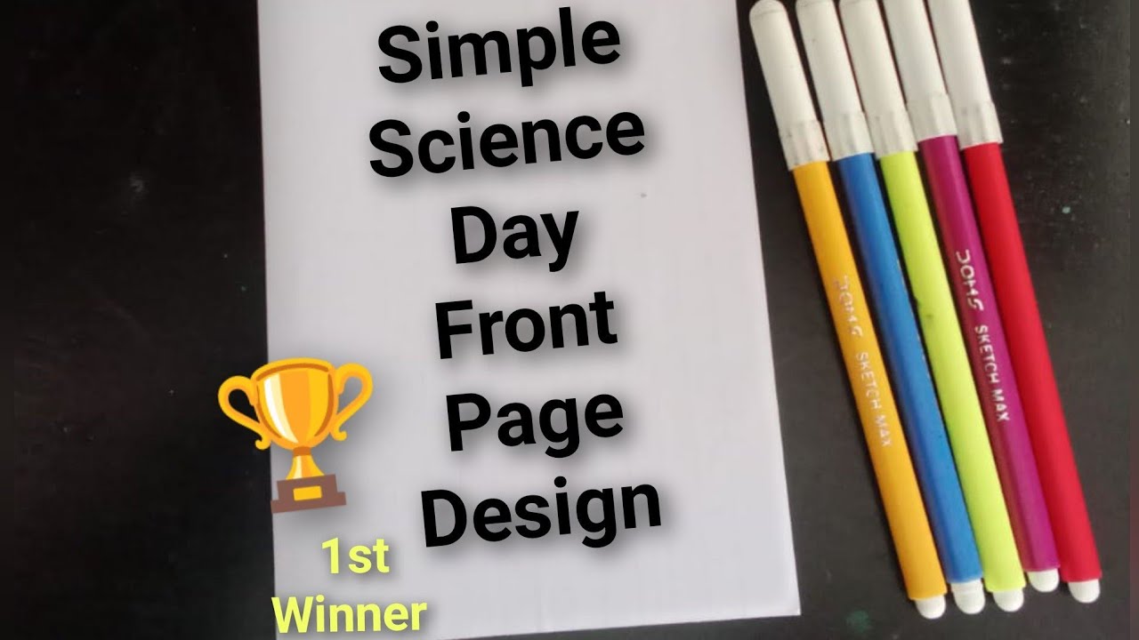 Easy science project | science border design for project |front page ...
