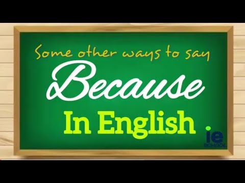 Stop saying because || there are many substitutes || #ieschool # ...