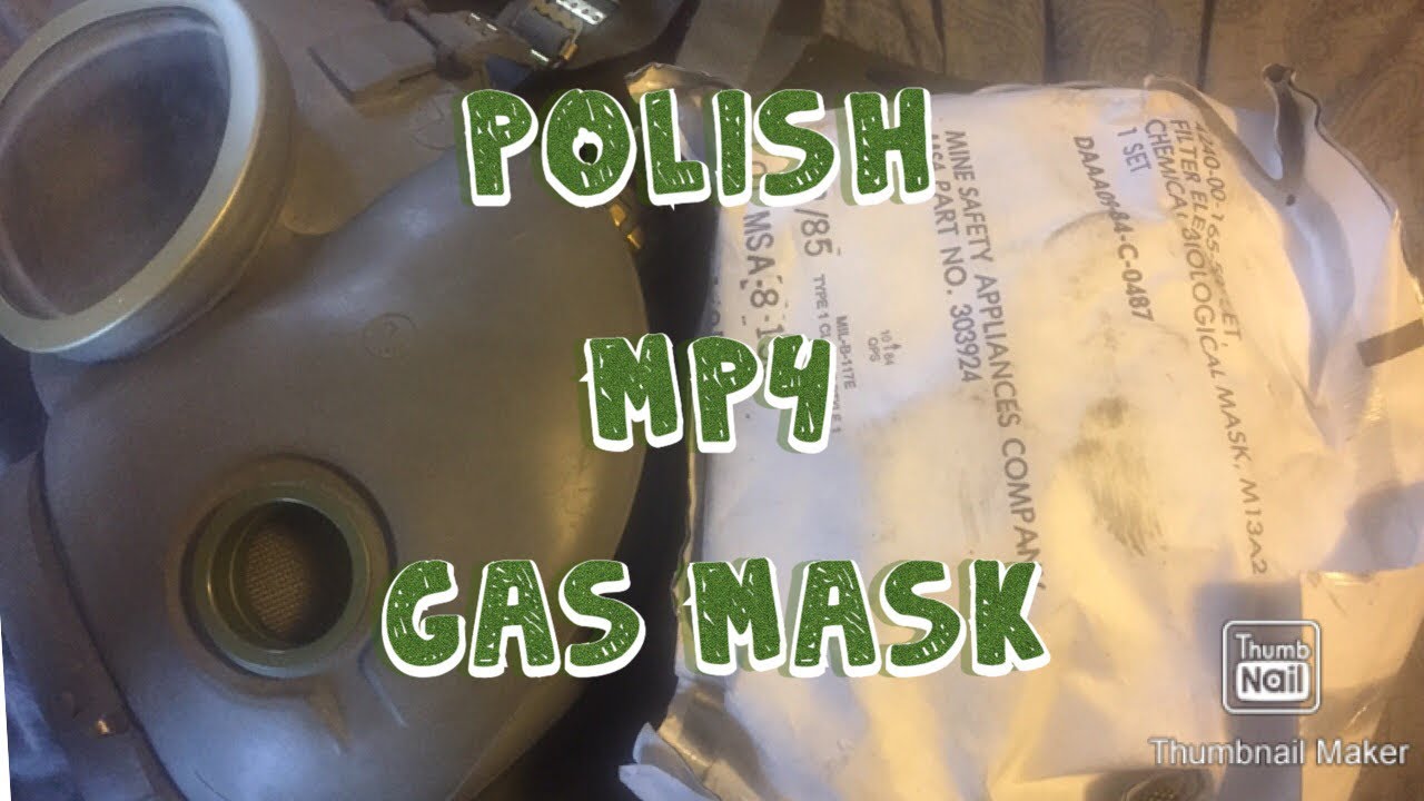Polish MP4 Gas mask with M17 Filters - YouTube