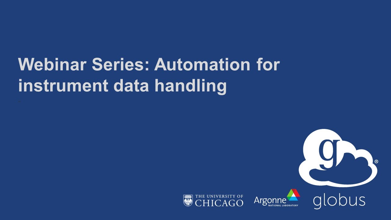 Automation for Instrument Data Handling Part I - YouTube
