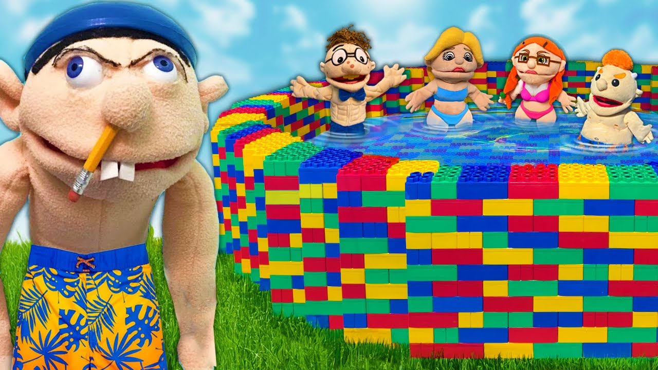 Jeffy Builds A LEGO Pool! - YouTube