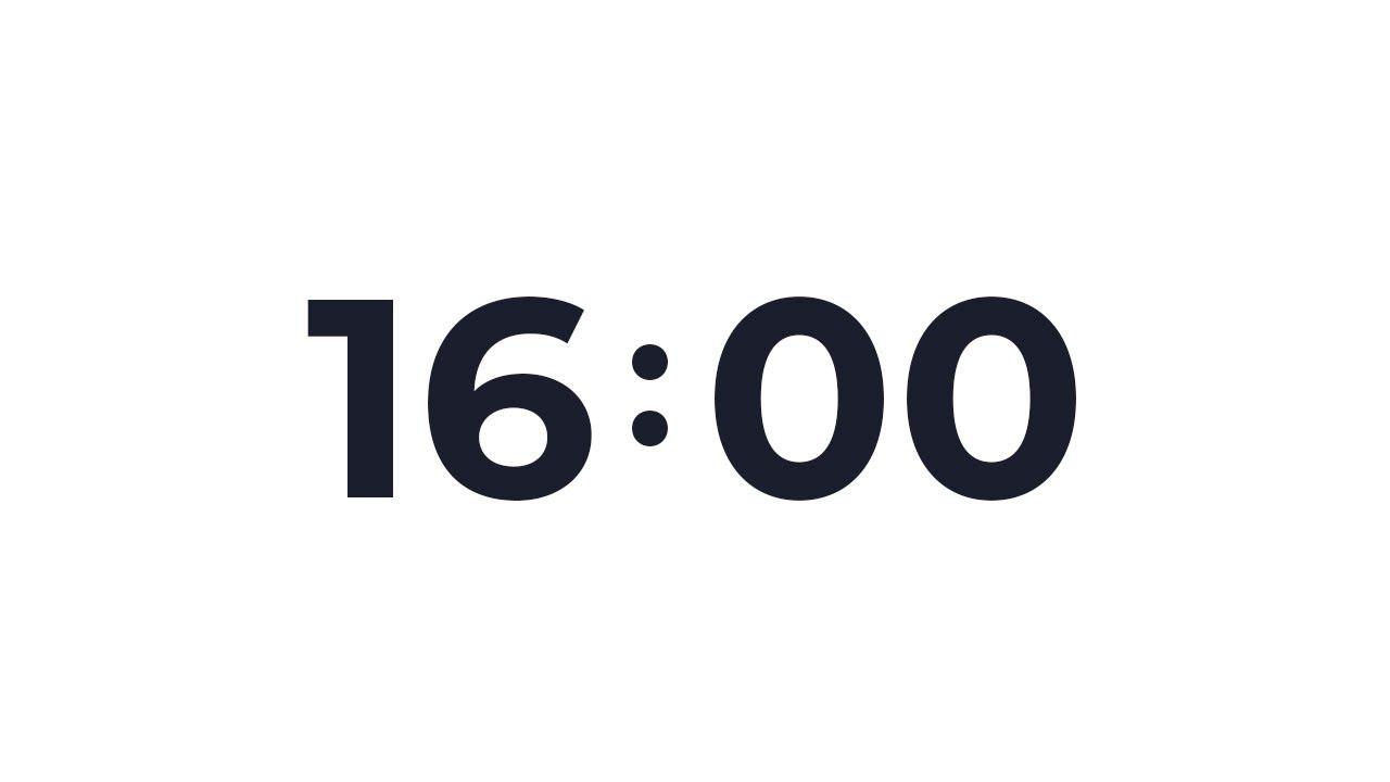16 Minute Timer - YouTube