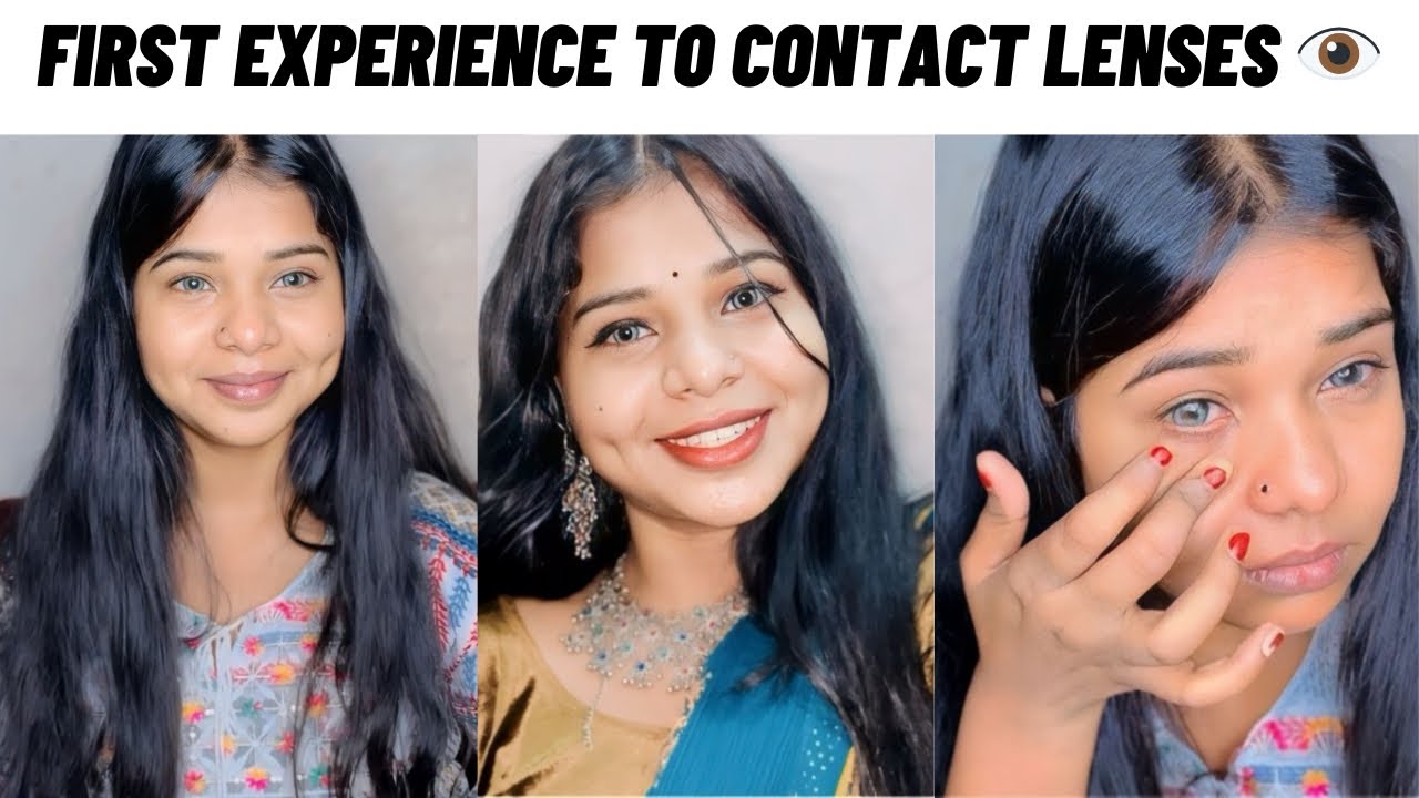 I Tried Contact Lens For the First Time | How To Apply Contact Lenses (Easy&Simple) ⁠@kaira ...