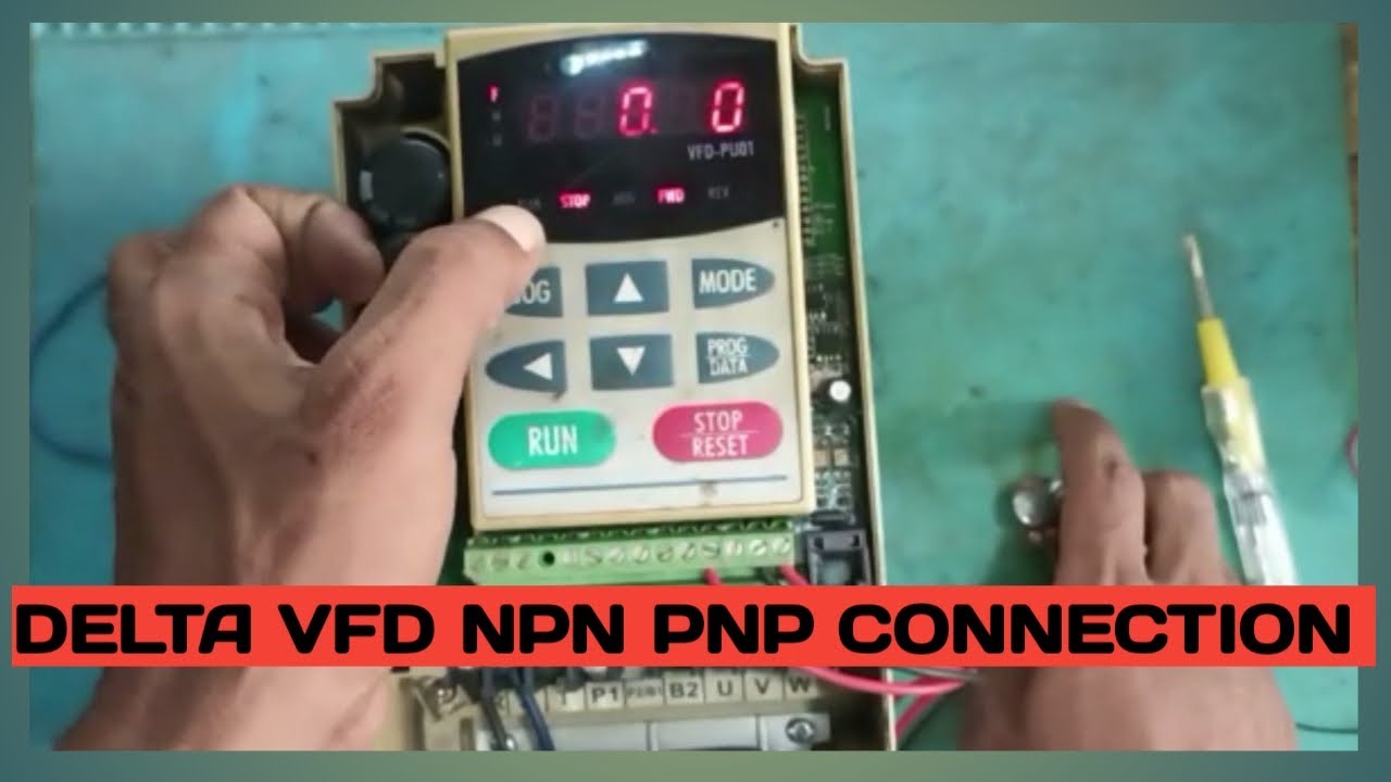 Delta VFD NPN PNP Connection | - YouTube