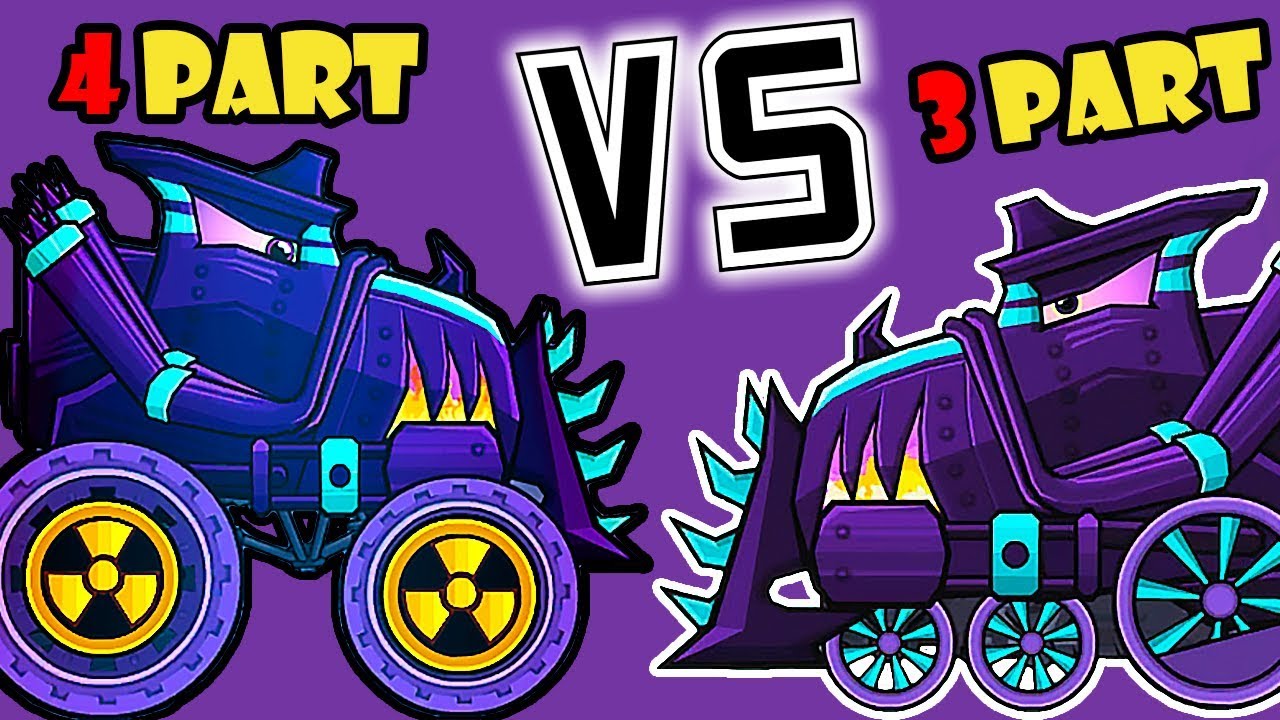 ЛОКОМАШИНА из Car Eats Car 4 против ЛОКОМАШИНЫ из Car Eats Car 3 - Какая из Хищных Машинок ...